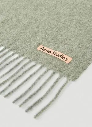 Acne Studios Skinny Fringe Wool Scarf