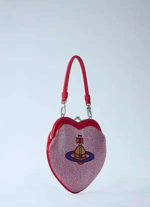 VIVIENNE WESTWOOD Belle Heart Frame Clutch Bag