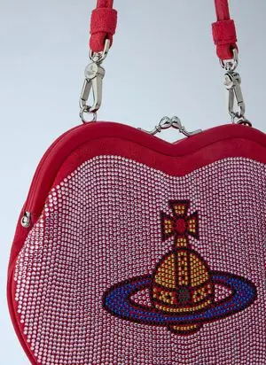 VIVIENNE WESTWOOD Belle Heart Frame Clutch Bag