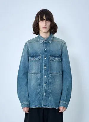 Rick Owens Denim Overshirt Jacket