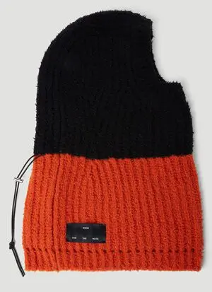 SONG FOR THE MUTE Oversized Knitted Balaclava - Black