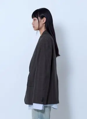 Acne Studios Checked Wool Blazer