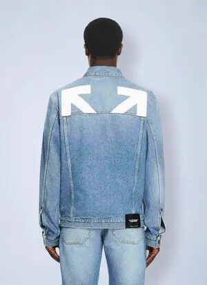 Off-White Half Arrow Denim Skate Jacket