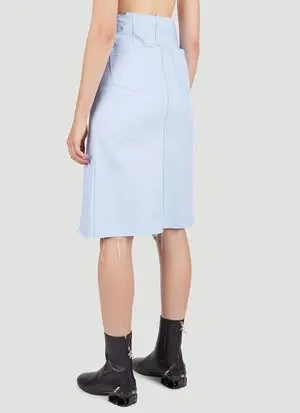 Raf Simons Panel Denim Skirt