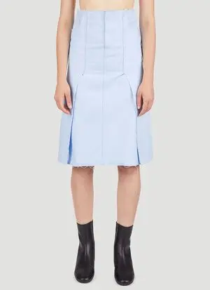 Raf Simons Panel Denim Skirt - Blue