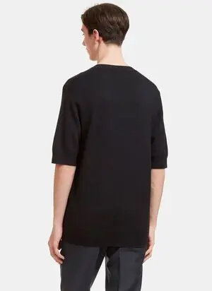 AIEZEN Silk And Cashmere-blend Fine-knit T-shirt