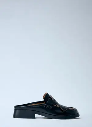 Camper Leather Tassel Loafers - Black