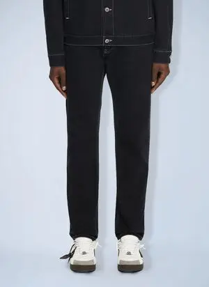 Off-White Half Arrow Tapered Jeans - Black