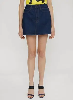 CALVIN KLEIN EST 1978 Denim Mini Skirt - Blue