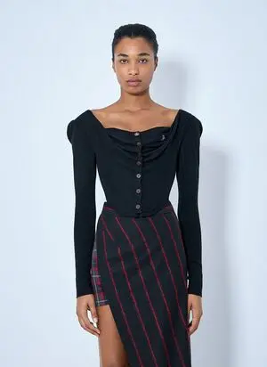 VIVIENNE WESTWOOD Bea Corset Cardigen - Black