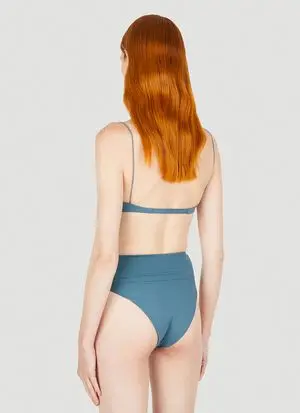 ZIAH Fine Strap Almond Bikini Top