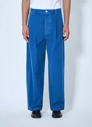 Marni Pleated Wide-leg Trousers - Blue
