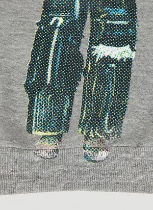 DRX FARMAXY FOR LN-CC Graphic Print Sweatshirt - Grey