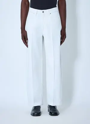 LEMAIRE Wide-leg Denim Trousers - White