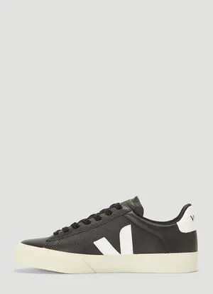 VEJA Campo Chromefree Leather Sneakers - Black