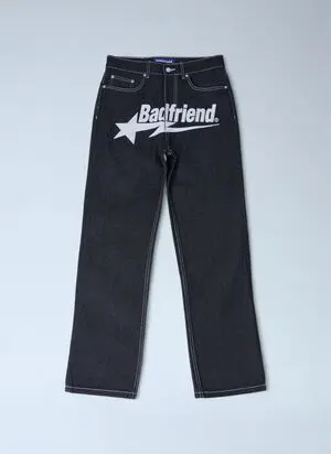BADFRIEND Star Jeans - Black
