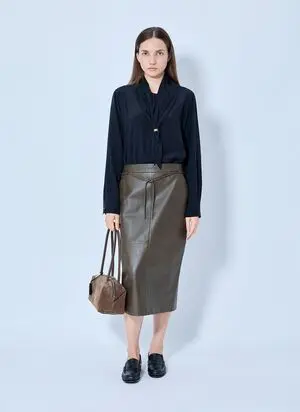 Max Mara Silk Tie-neck Blouse