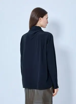 Max Mara Silk Tie-neck Blouse