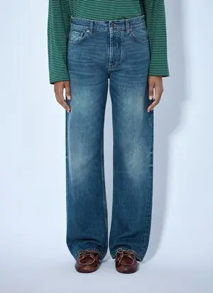 Miu Miu Wide-leg Denim Jeans - Blue