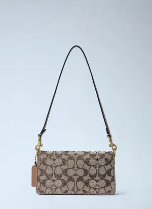 COACH Soft Tabby Shoulder Bag 20 In Crystal Signature Jacquard