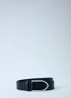 Jacquemus La Ceinture Bambino Leather Belt - Black