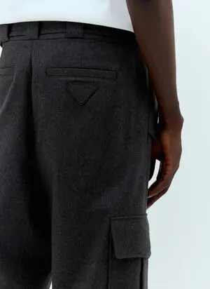 Prada Flannel Cargo Pants