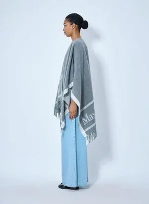 Max Mara Woven Fringe Poncho