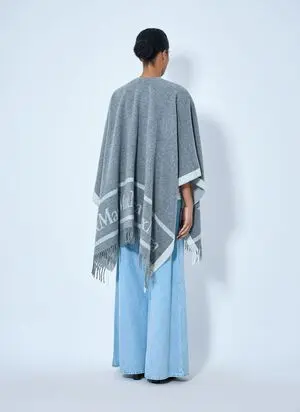 Max Mara Woven Fringe Poncho