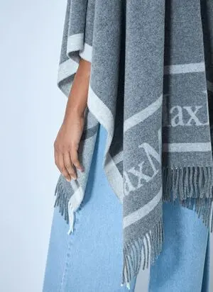 Max Mara Woven Fringe Poncho