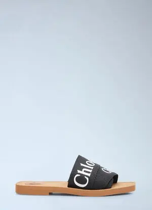 Chloé Woody Slides - Black