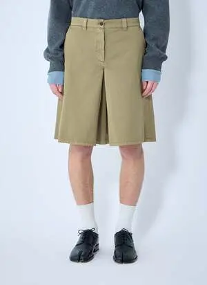 Miu Miu Garment-dyed Skirt - Green