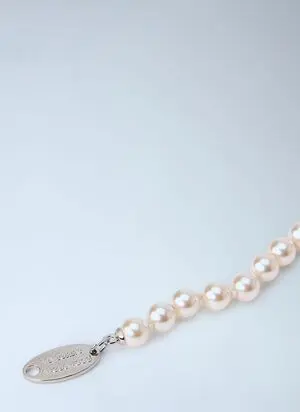 VIVIENNE WESTWOOD Simonetta Pearl Necklace - Silver