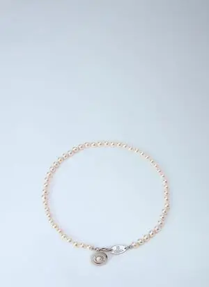 VIVIENNE WESTWOOD Simonetta Pearl Necklace - Silver