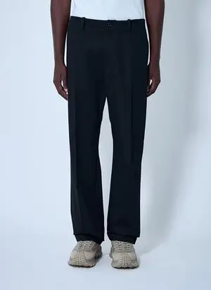 MONCLER X FRGMT HIROSHI FUJIWARA Logo Print Pants - Black