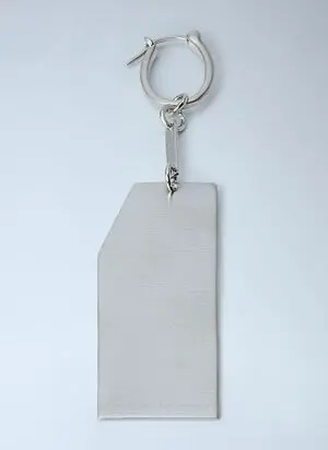 Rick Owens Tower Folder Earrings - Silver