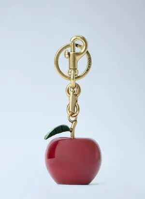 COACH Apple Bag Charm - Silver