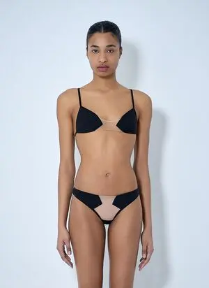 Rick Owens Livy Mesh Panel Bra - Black