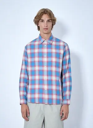 StÜssy Beach Ombre Plaid Shirt - Blue