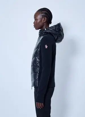 Moncler Hooded Quilted Down Vest - Black