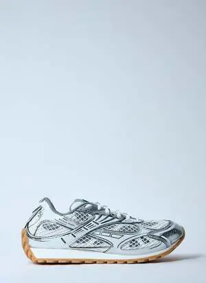 Bottega Veneta Orbit Sneakers - Silver