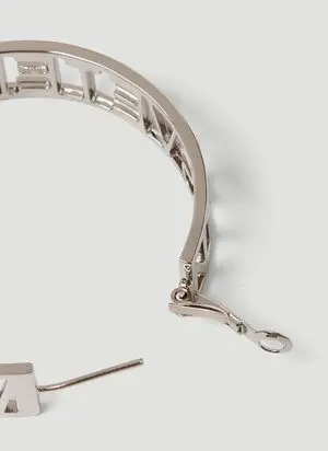Vetements Logo Hoop Earrings
