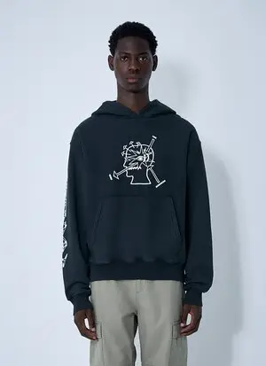 BRAIN DEAD Hooded Sweatshirt - Black