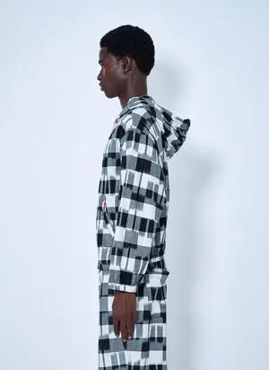 NOMARHYTHM TEXTILE Ikat Check Easy Pants