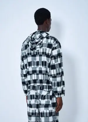 NOMARHYTHM TEXTILE Ikat Check Easy Pants