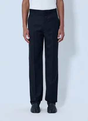 MAISON MARGIELA Wool Tailored Trousers - Black