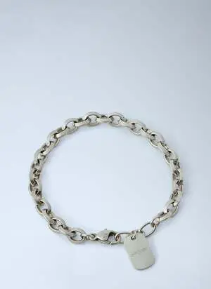 Saint Laurent Peaked Chain Bracelet - Silver