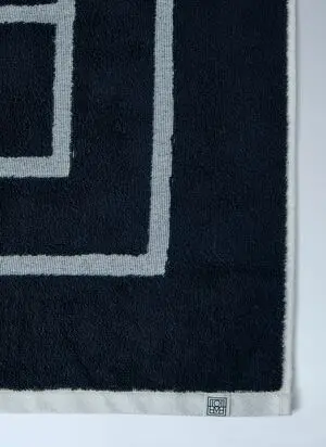 TOTEME Monogram Jacquard Beach Towel - Black