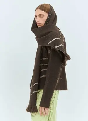 CHARLIE CONSTANTINOU Plated Pullover Hooded Sweater