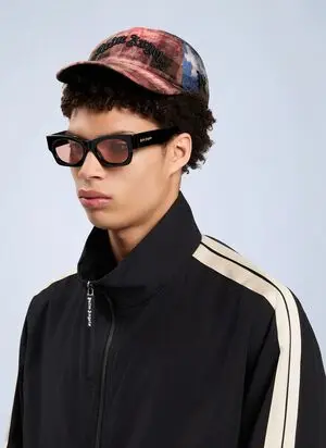 Palm Angels Curved Logo Check Cap