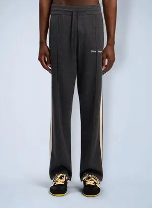 Palm Angels Classic Logo Knit Track Pants - Grey